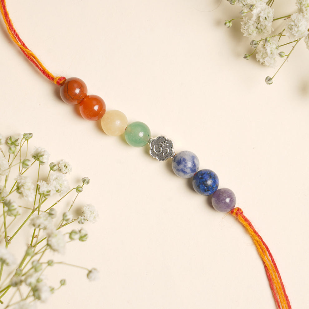 The Om Blessed - Seven Chakra Rakhi – Rosa